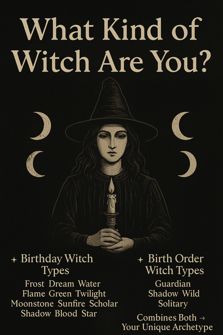 🖤 What Kind of Witch Are You Based on Your Birthday & Birth Order ...